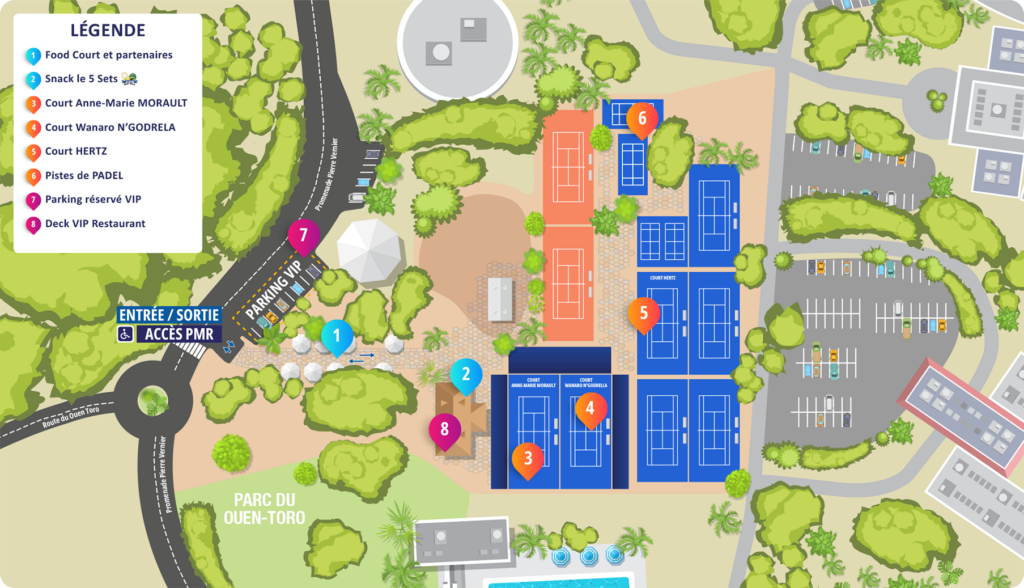Plan d'accès - BNC TENNIS OPEN